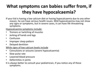 Calcium deficiency in Children | PPTX