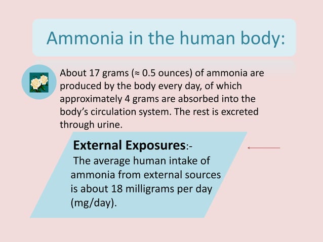 Diseases caused by ammonia | PPTX