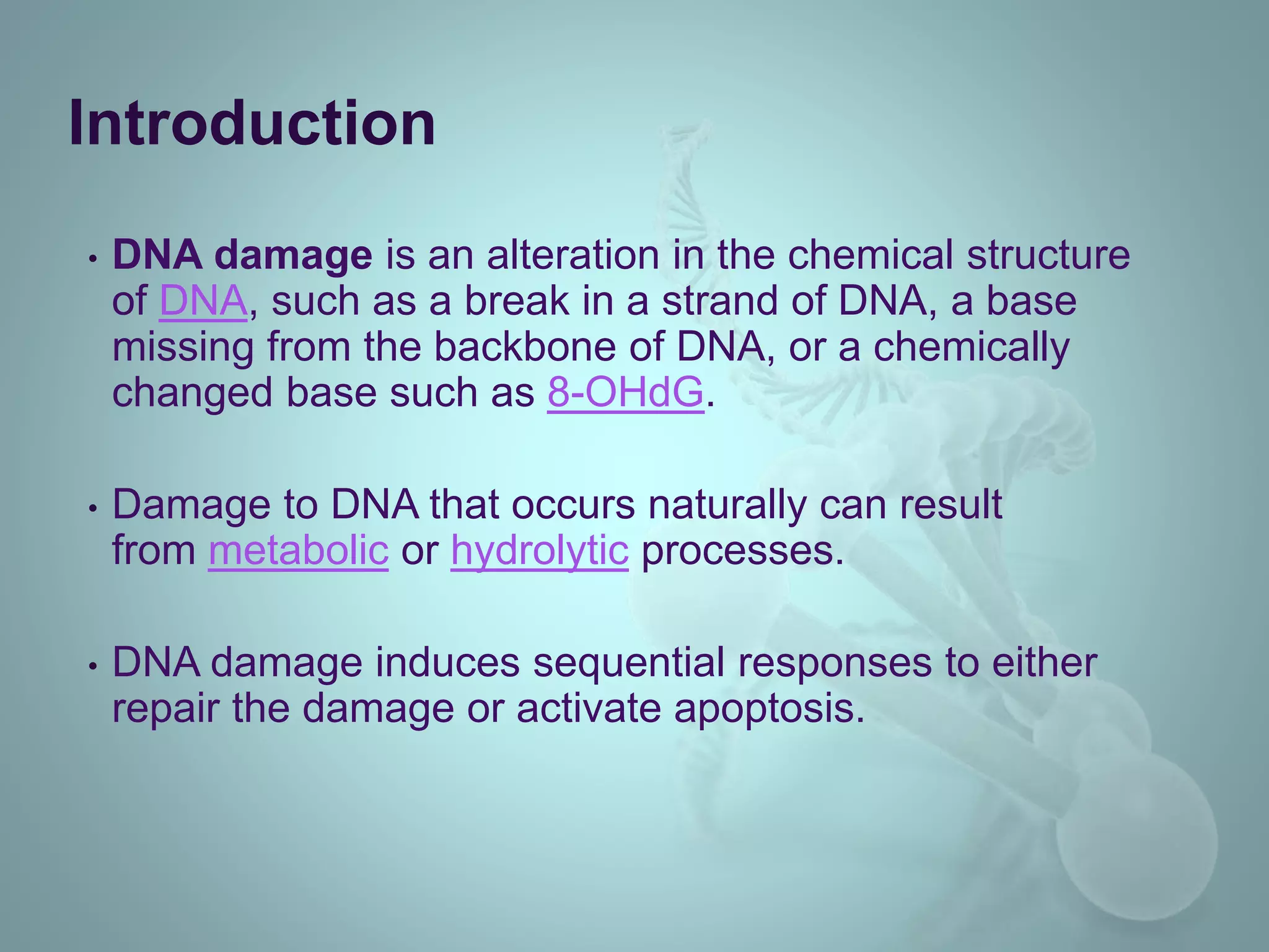 Diseases caused by dna damage | PPTX