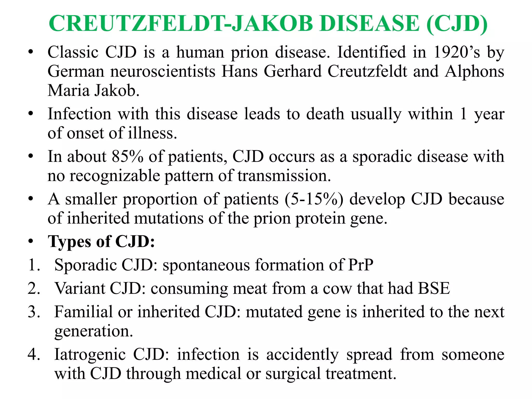Diseases caused by prions | PPTX