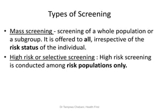 Disease screening and screening test validity | PPT