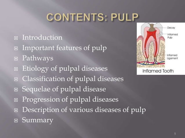 Diseases for pulp and periapical tissues | PPTX