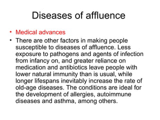 Diseases Of Affluence | PPT