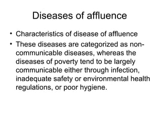 Diseases Of Affluence | PPT