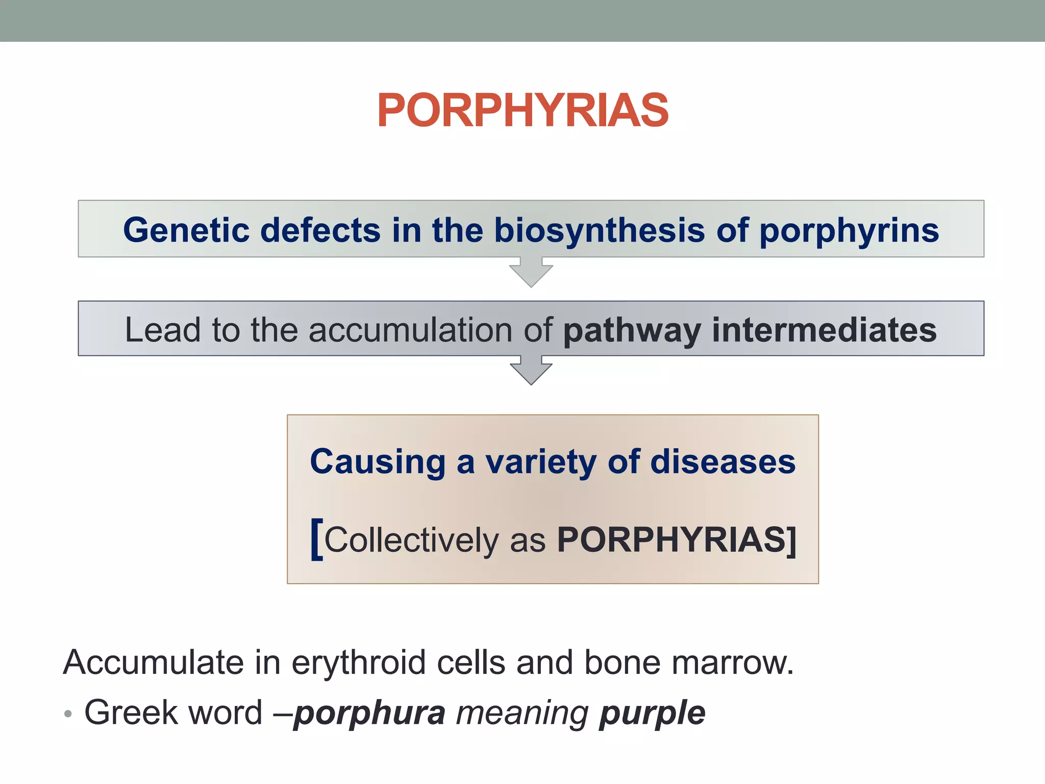 Diseases of amino acid metabolism, porphyrias | PPTX | Blood Disorders ...