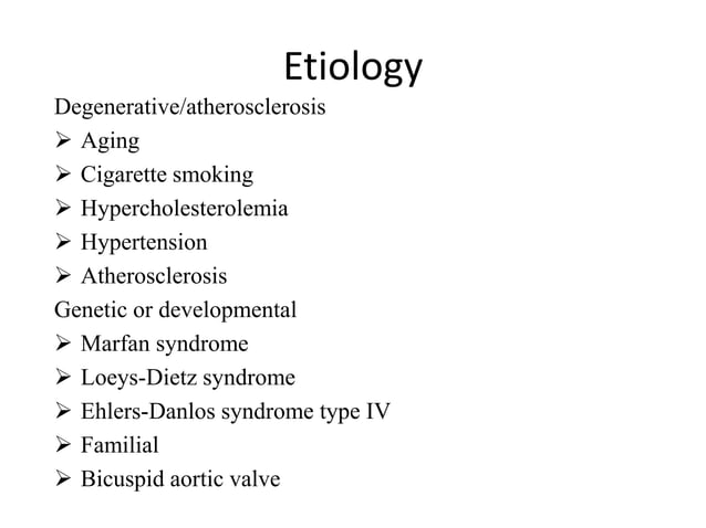 Diseases of aorta | PPTX | Heart and Cardiovascular Diseases | Diseases and Conditions