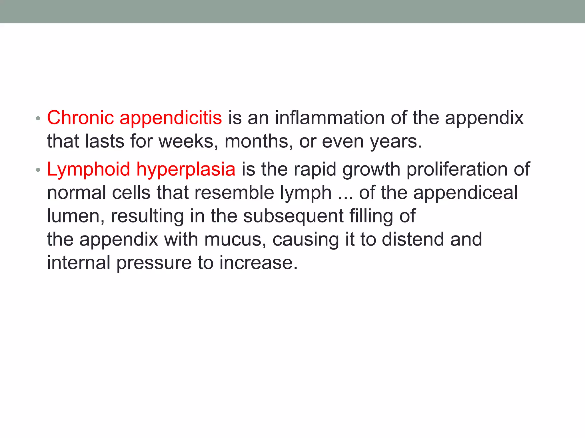 Diseases of appendix | PPTX