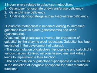 Diseases of carbohydrate metabolism (galactosemia) | PPTX