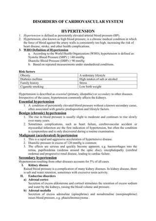 Diseases of Cardiovascular system .docx