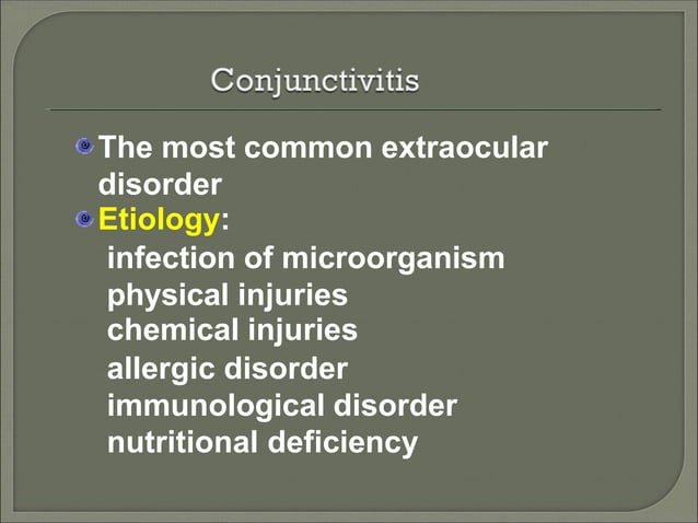diseases of conjunctiva power point presentation | PPT