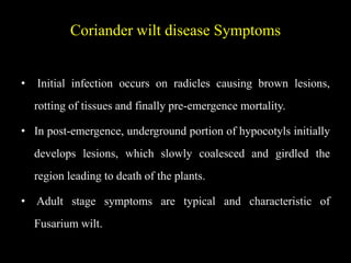 Diseases of coriander | PPTX