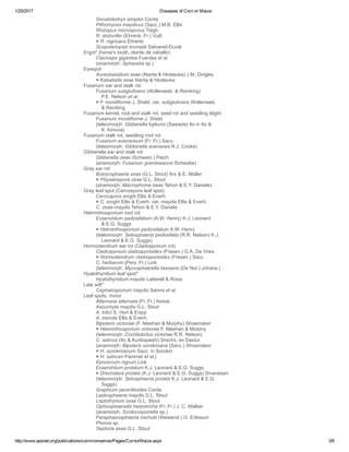 Diseases of corn or maize | PDF