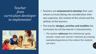 the curriculum development and its implementation .ppsx