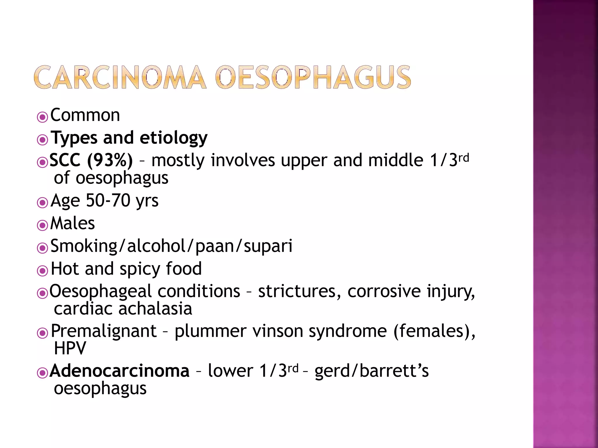 Diseases of esophagus | PPTX