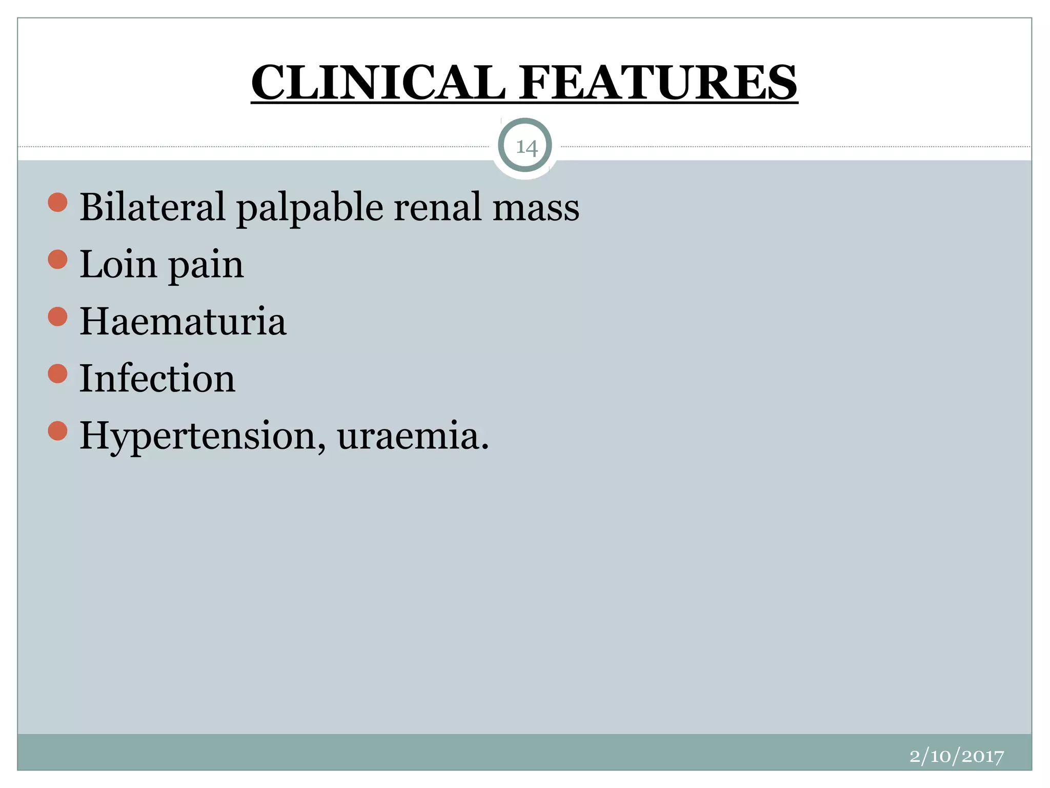 Diseases of excretory system | PPT