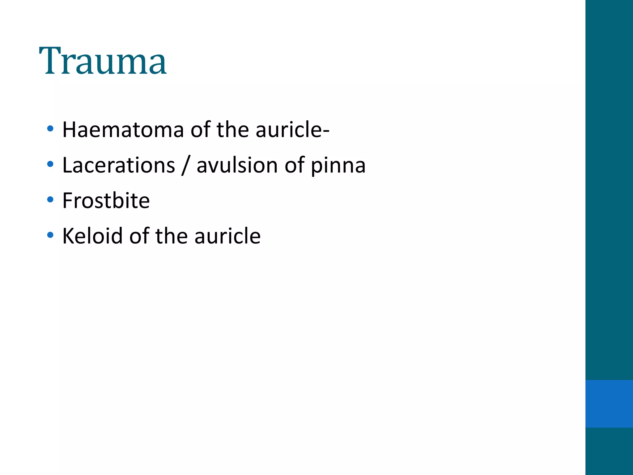 Diseases of external ear | PPTX