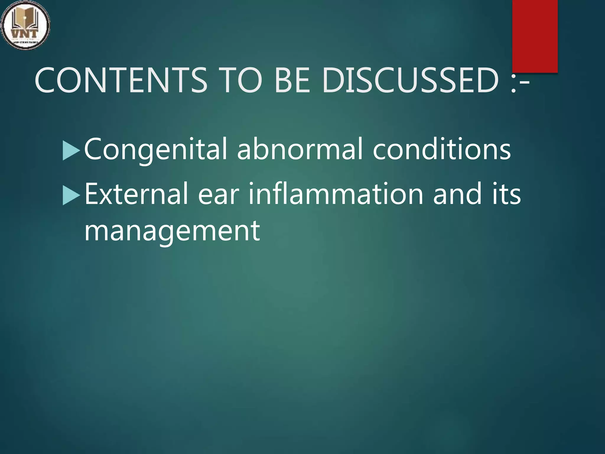 Diseases of external ear | PPTX