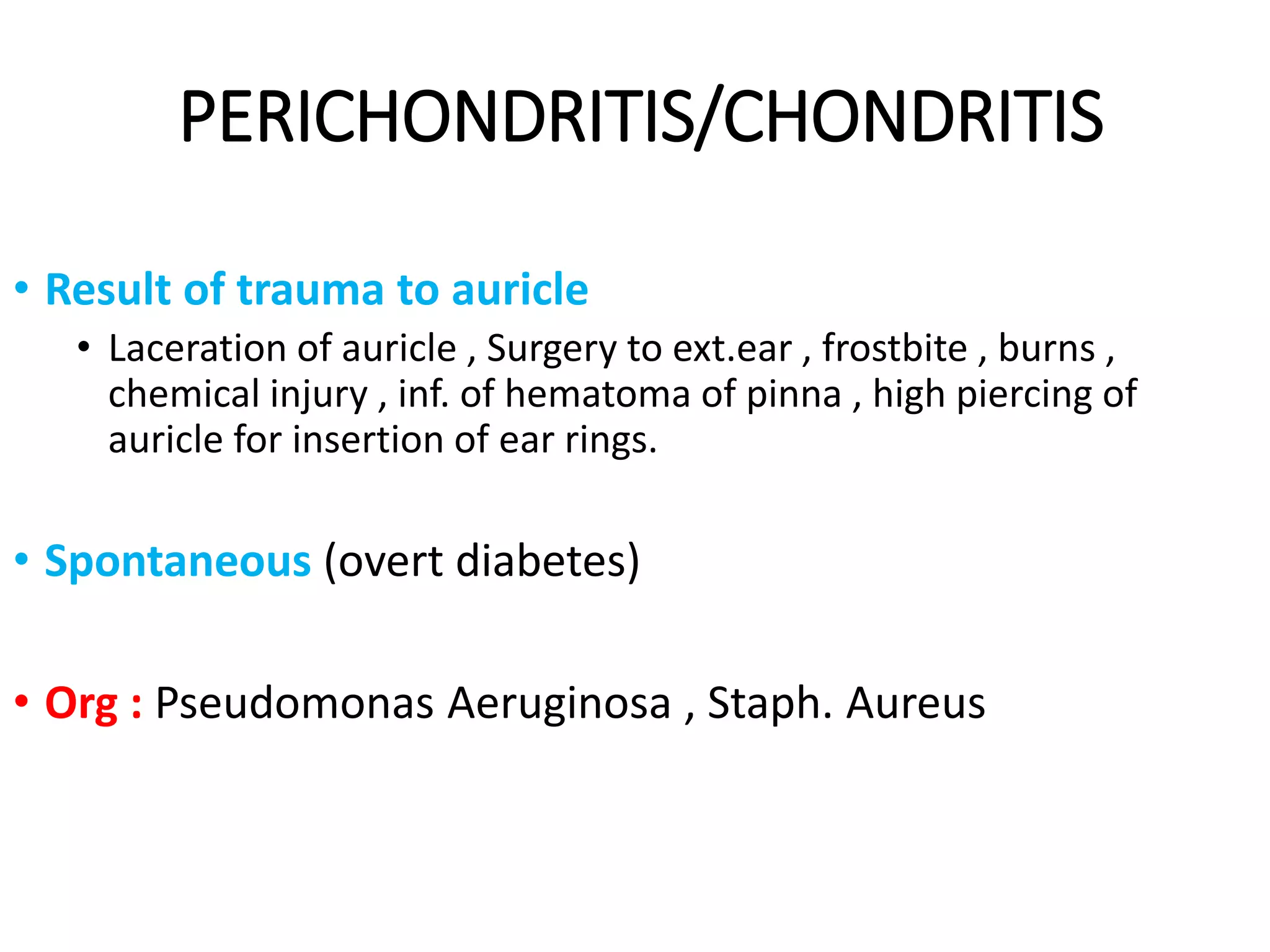 Diseases of external ear 1 | PPTX