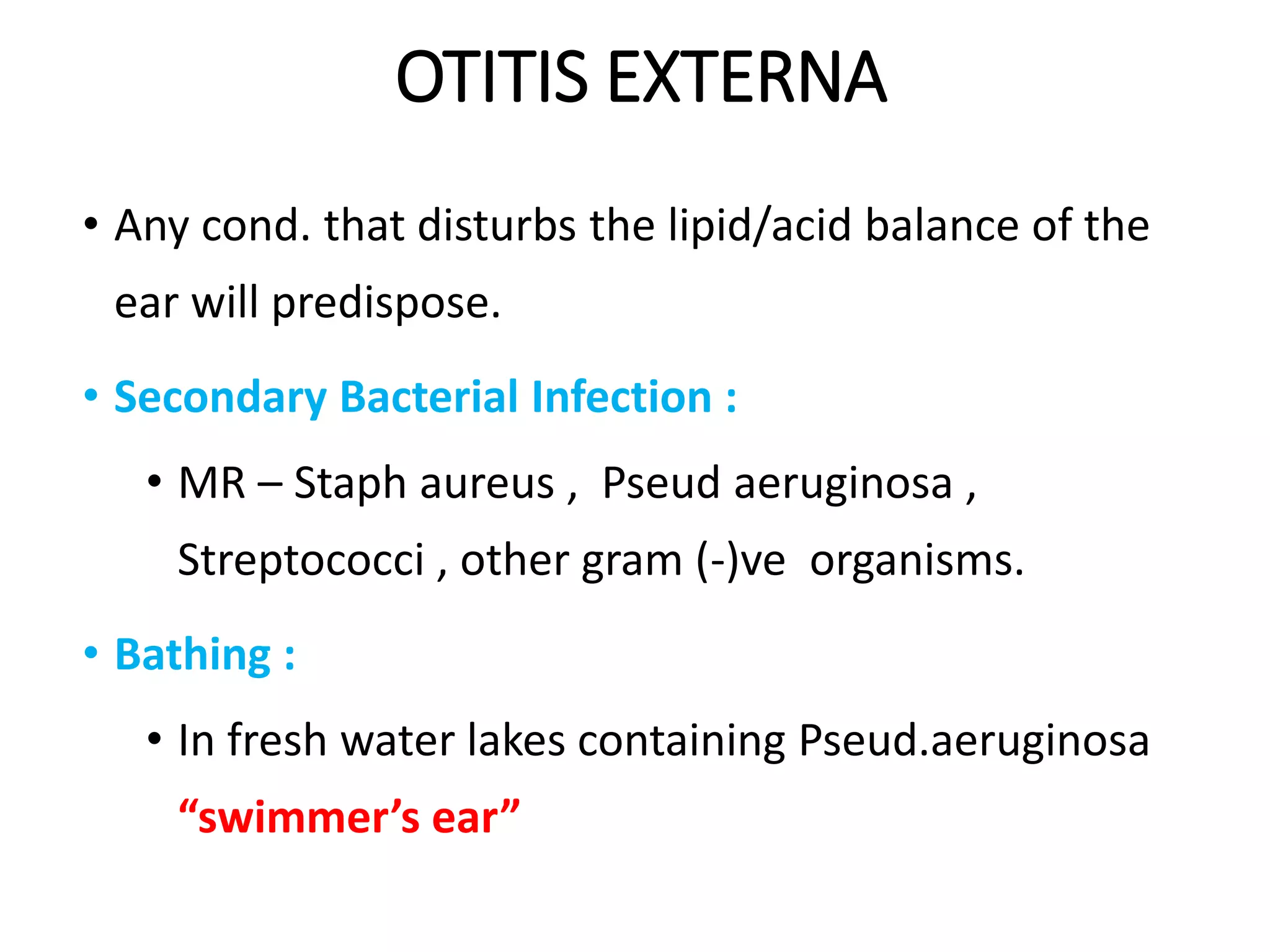 Diseases of external ear 1 | PPTX