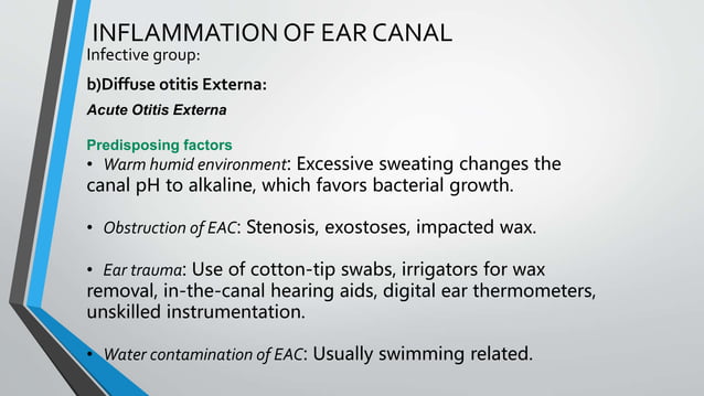 Diseases of External Ear.pptx | Ear, Nose and Throat Conditions ...