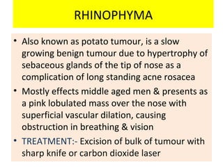 DISEASES OF EXTERNAL NOSE AND VESTIBULE BY DR.SYED REHMATHULLAH | PPT ...