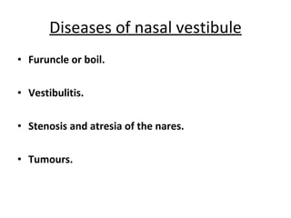Diseases of external nose | PPT