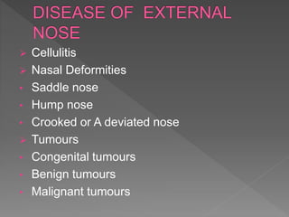 Diseases of external nose | PPTX