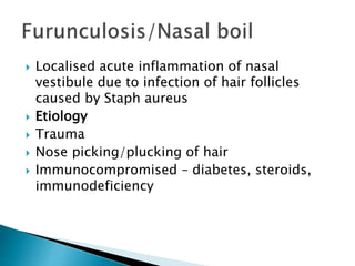 Diseases of external nose | PPTX