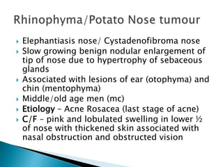 Diseases of external nose | PPTX