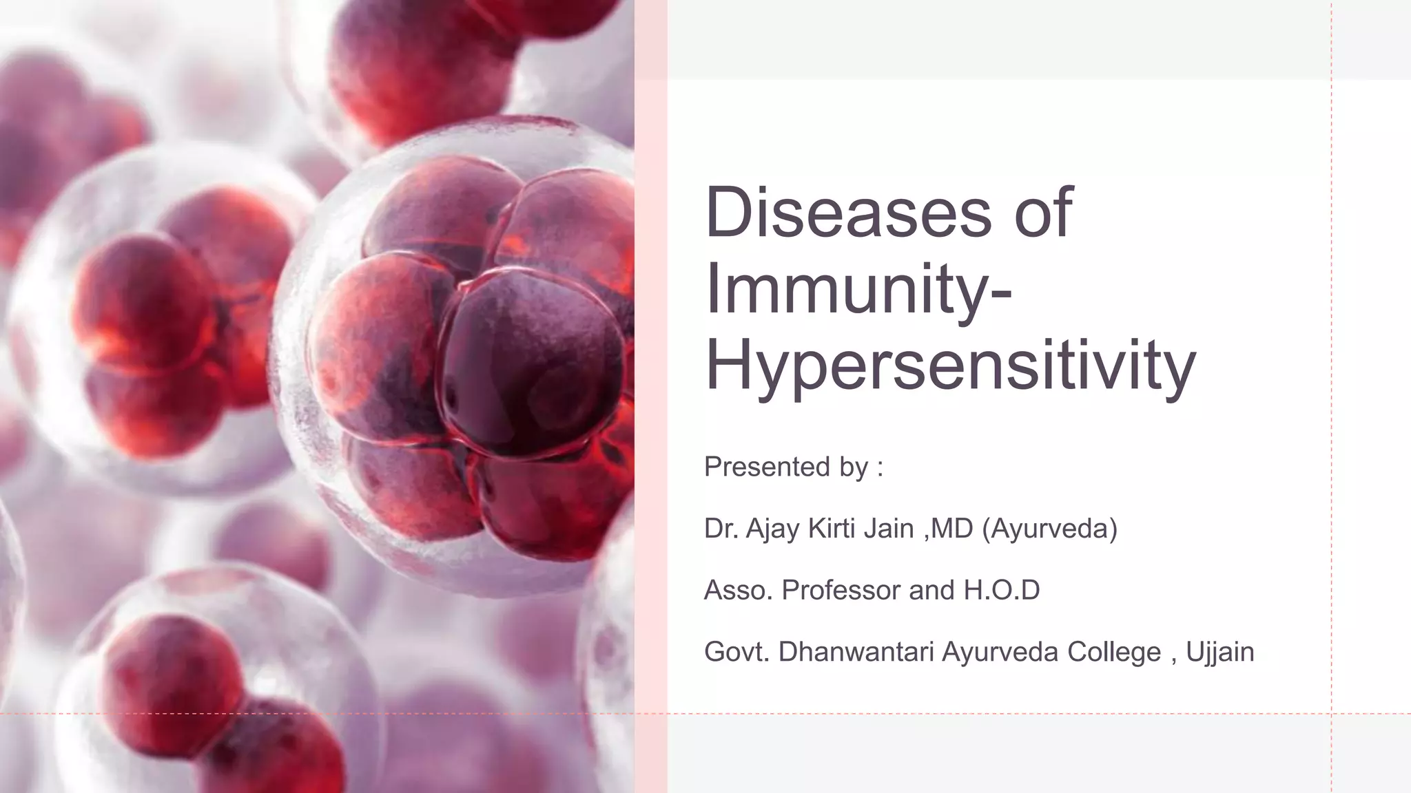 Diseases of immunity hypersensitivity | PPTX