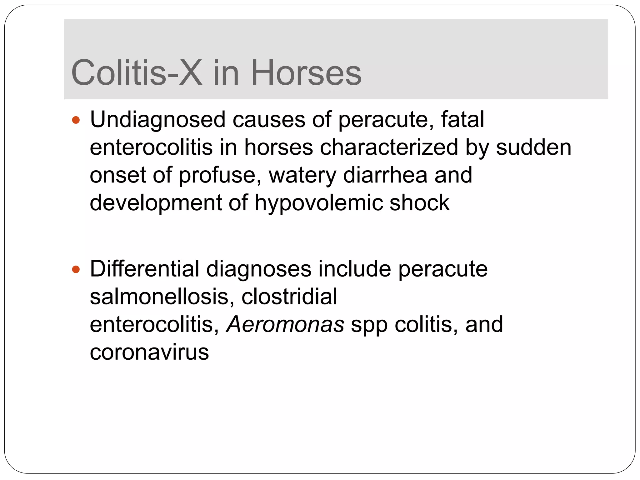 Diseases of large intestine in animals | PPTX