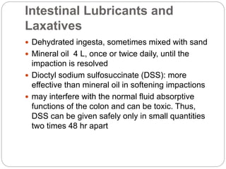 Diseases of large intestine in animals | PPTX