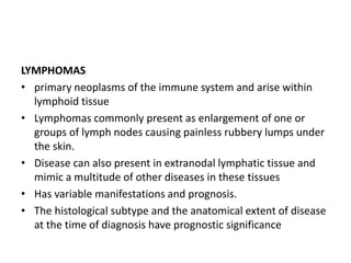 Diseases of lymphatic system | PPTX
