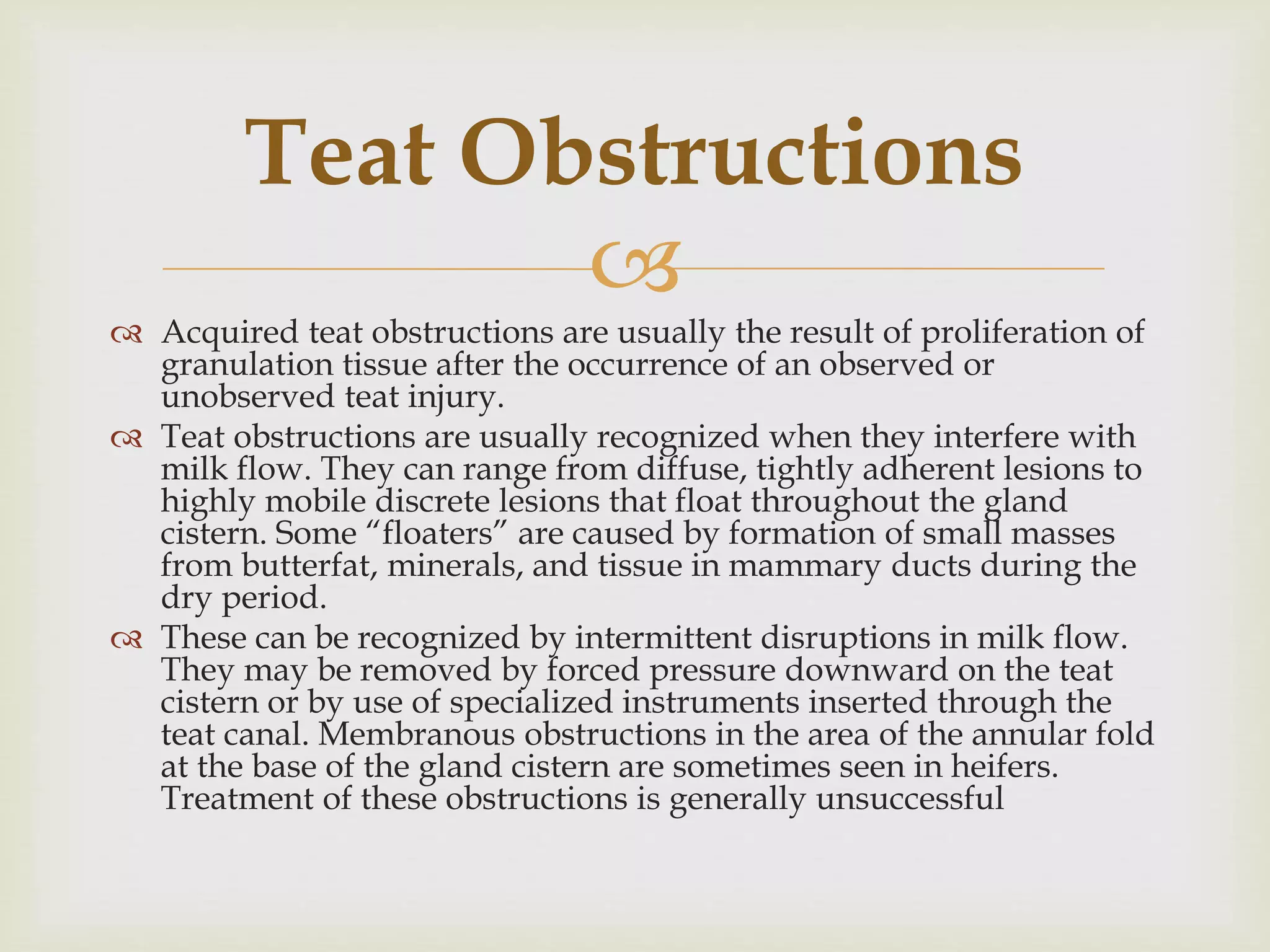Diseases of Mammry gland/udder. | PPTX