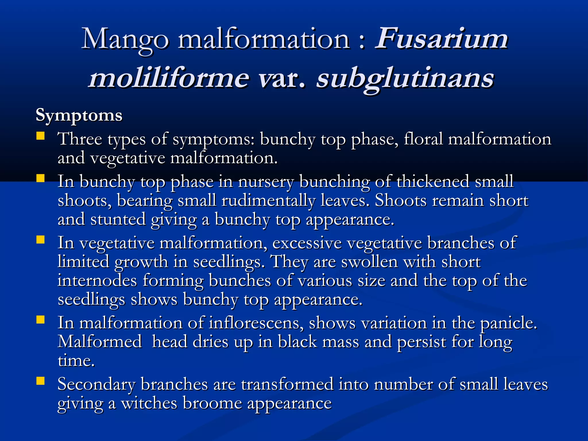 Diseases of mango | PPT