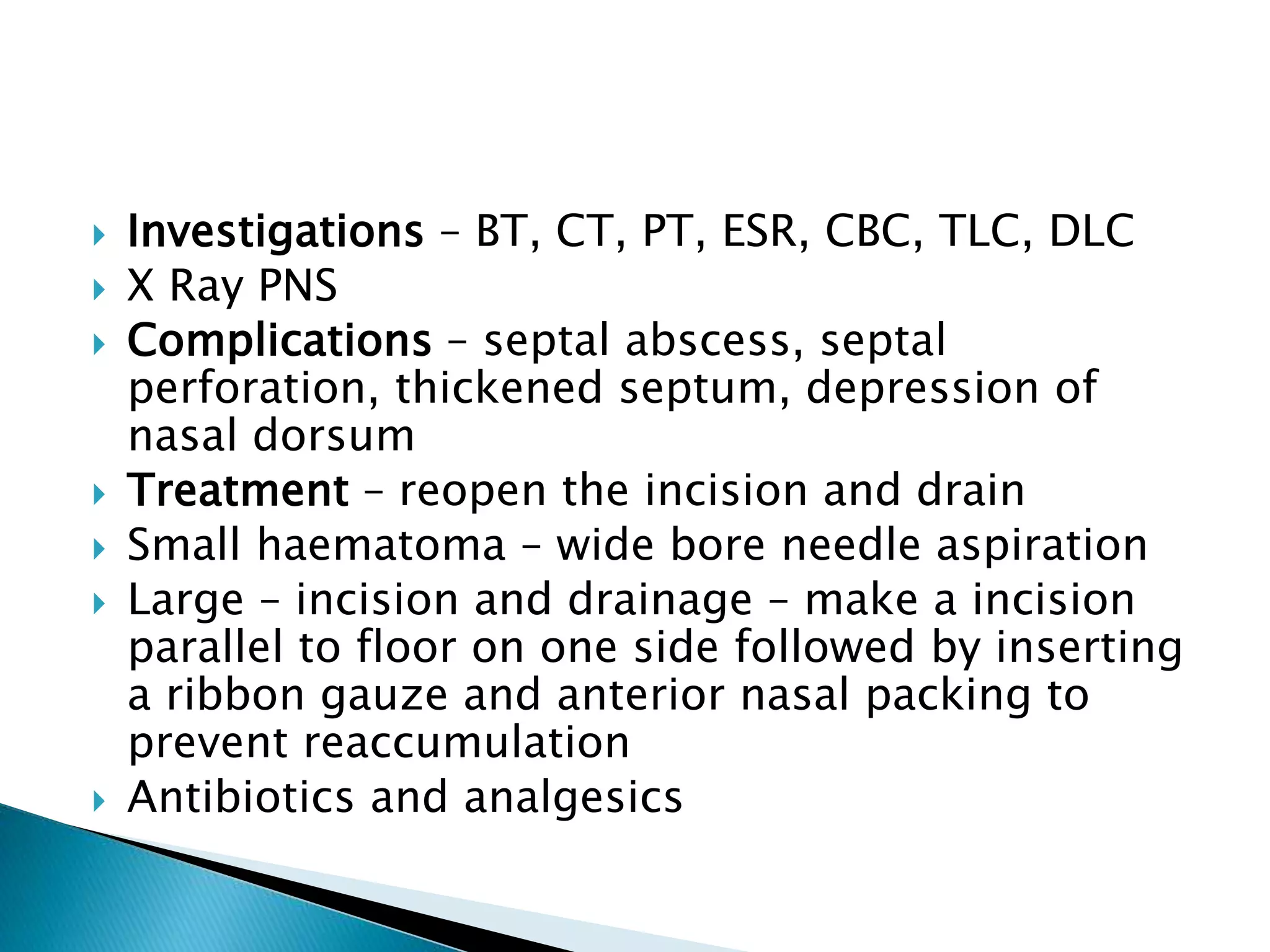 Diseases of nasal septum | PPTX