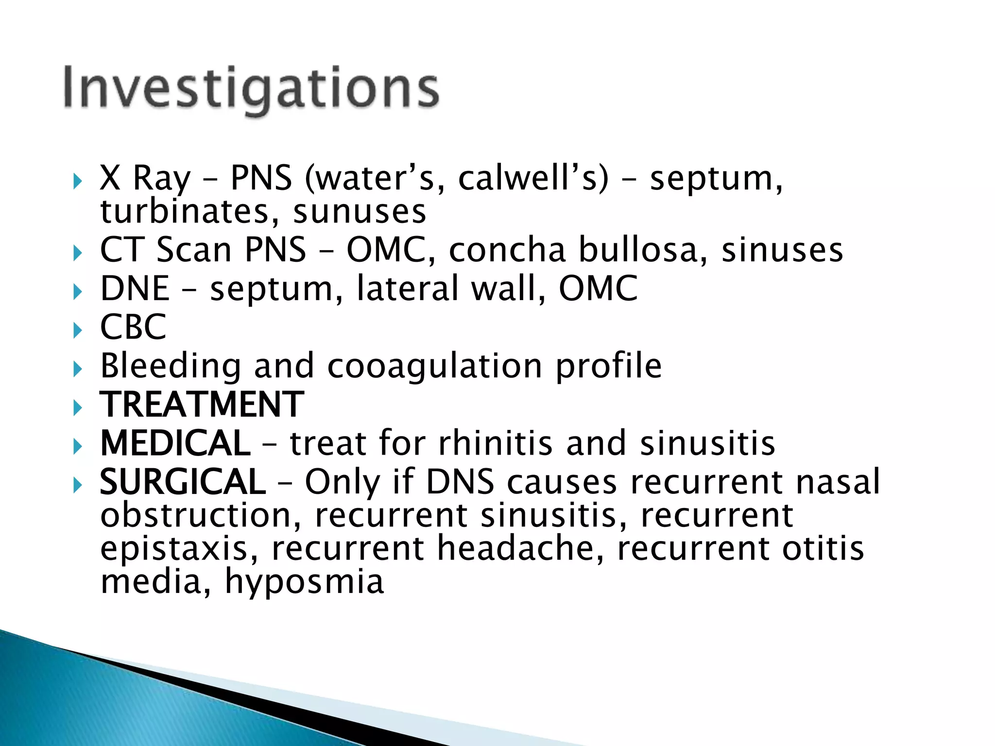 Diseases of nasal septum | PPTX