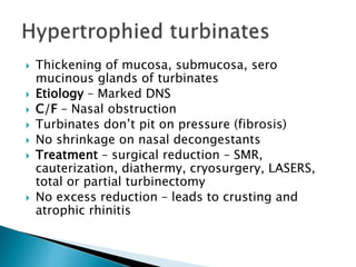 Diseases of nasal septum | PPTX