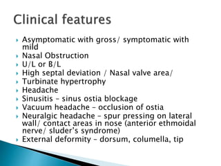 Diseases of nasal septum | PPTX