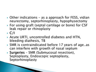 Diseases of nasal septum | PPTX