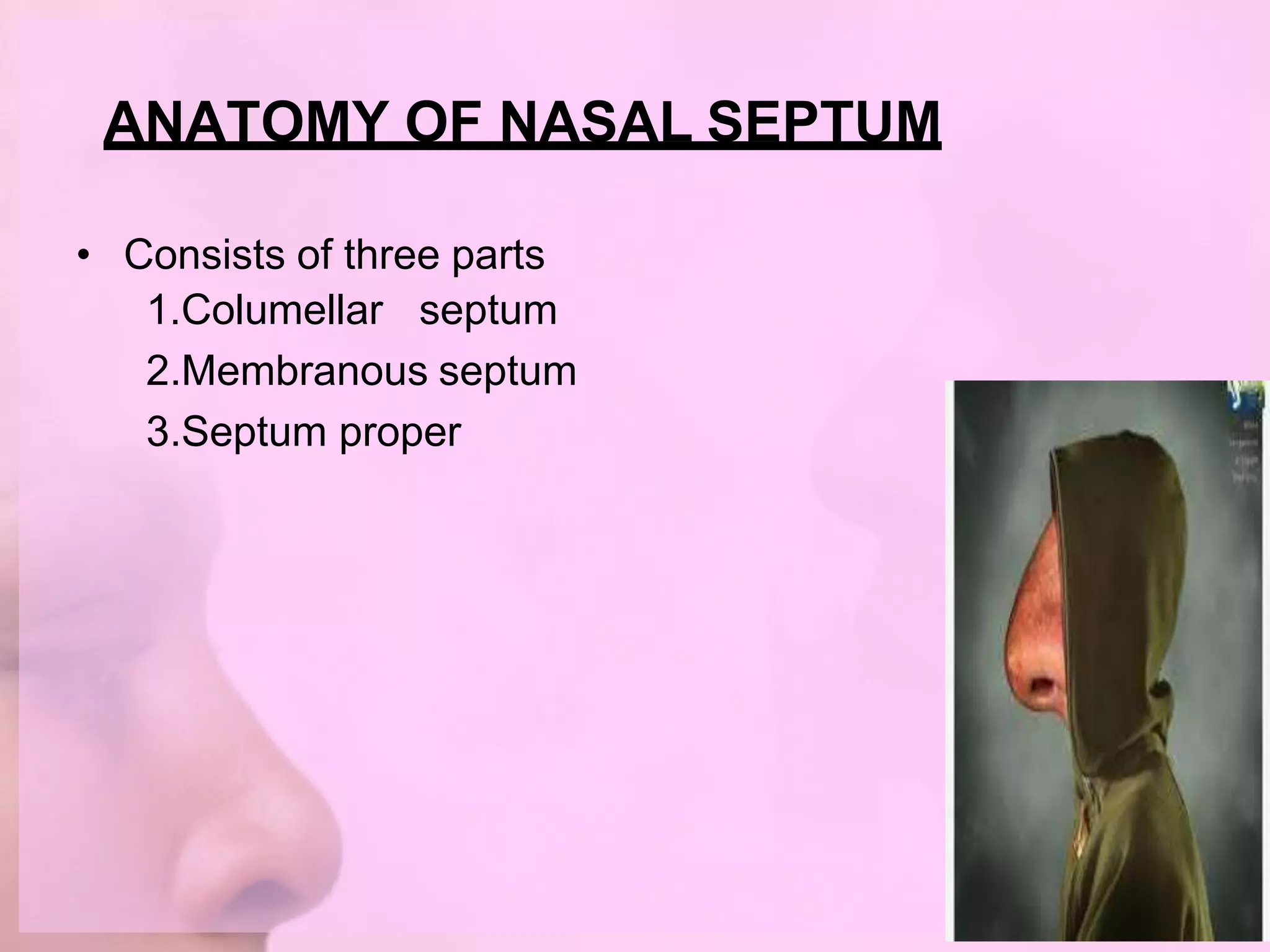 Diseases of nasal septum | PPTX