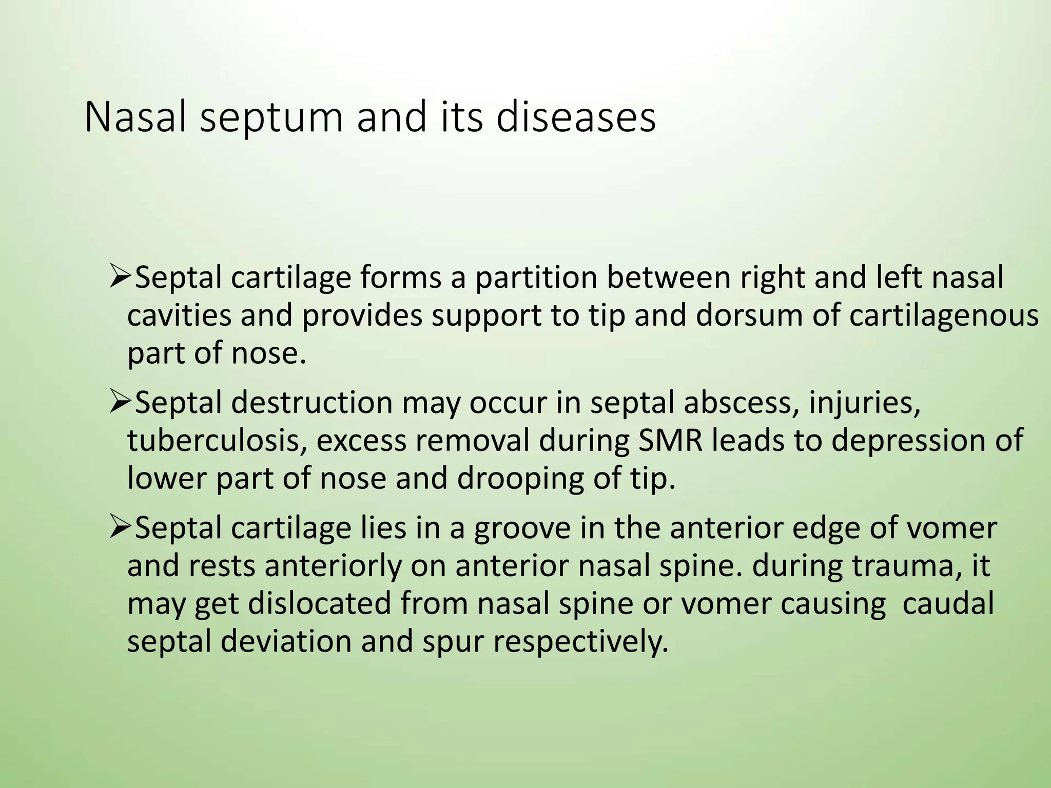 diseases of nasal septum................... | PPT