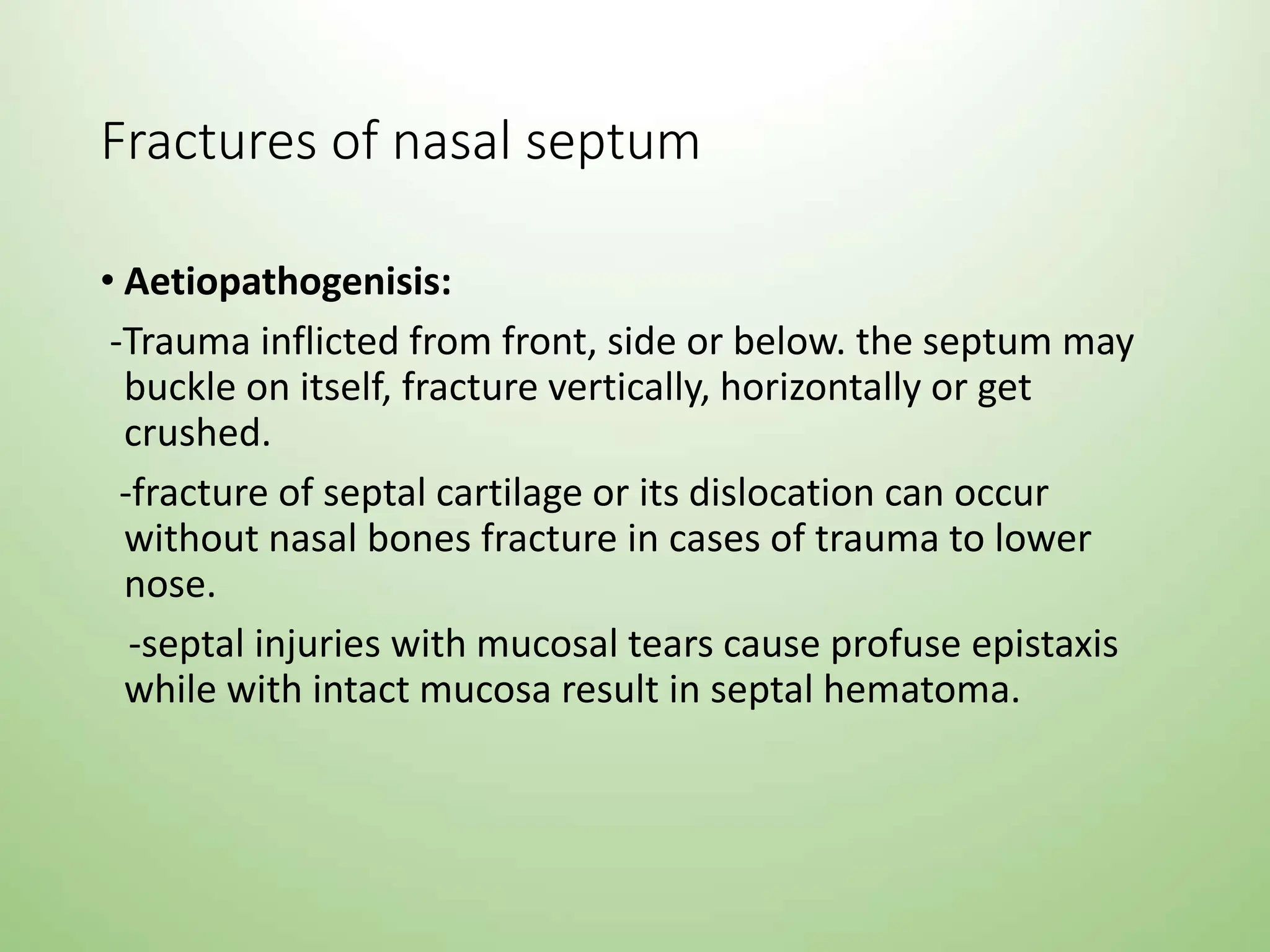 diseases of nasal septum................... | PPT