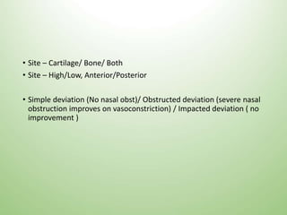 diseases of nasal septum................... | PPT
