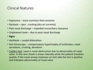 diseases of nasal septum................... | PPT