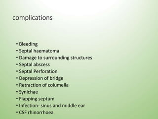 diseases of nasal septum................... | PPT