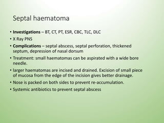 diseases of nasal septum................... | PPT
