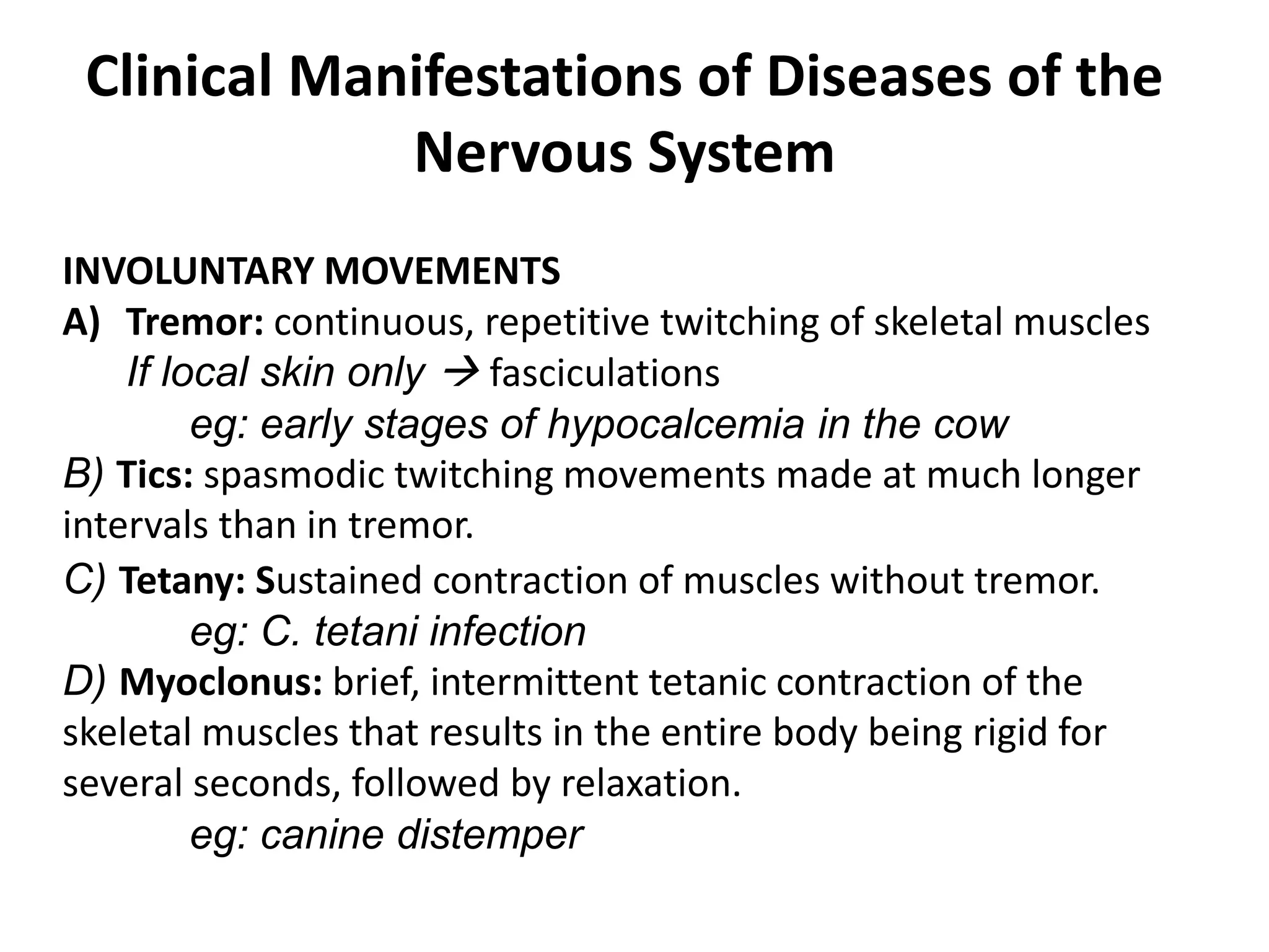 Diseases of nervous system Veterinary Neurology | PPTX