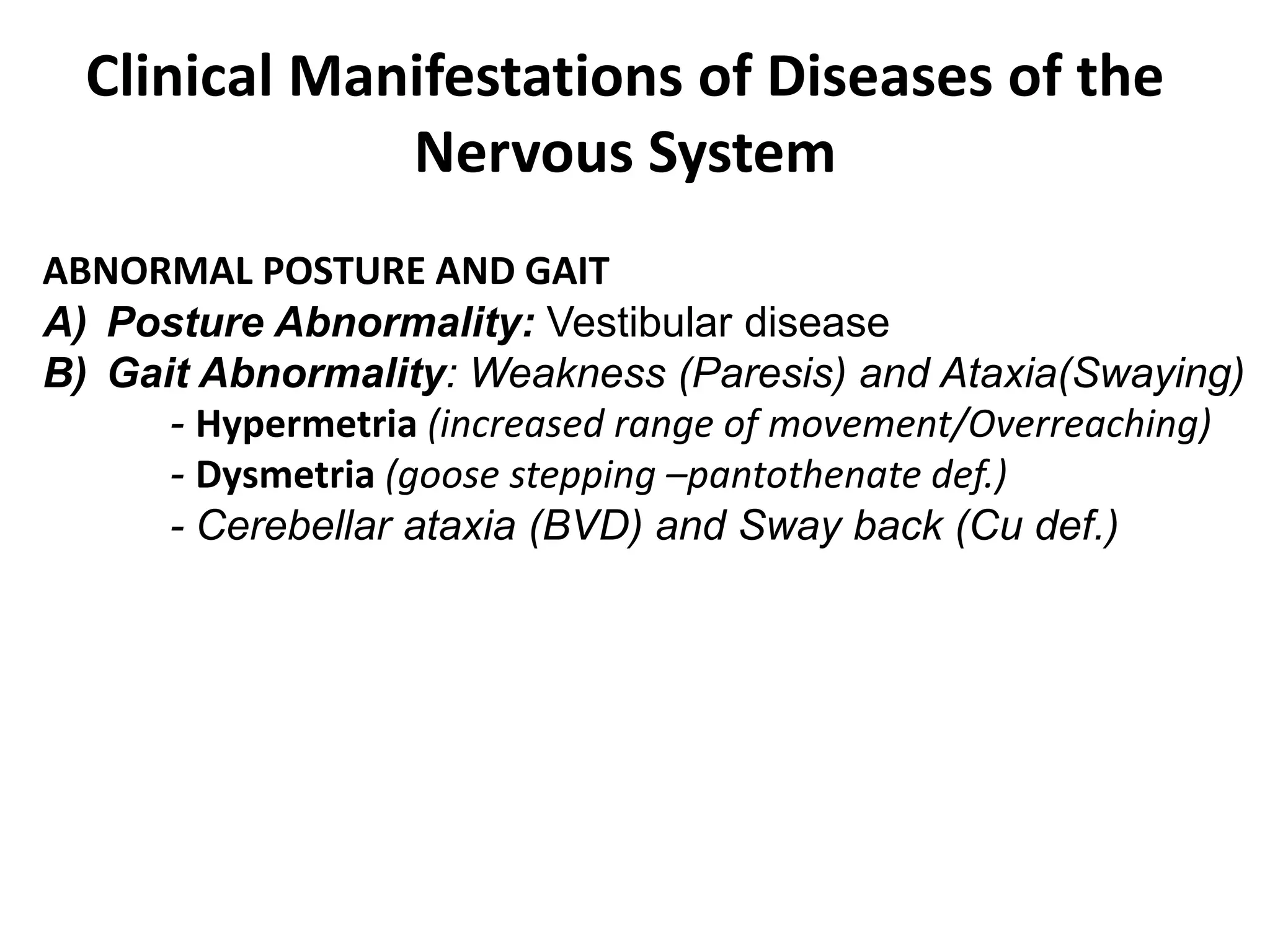 Diseases of nervous system Veterinary Neurology | PPTX