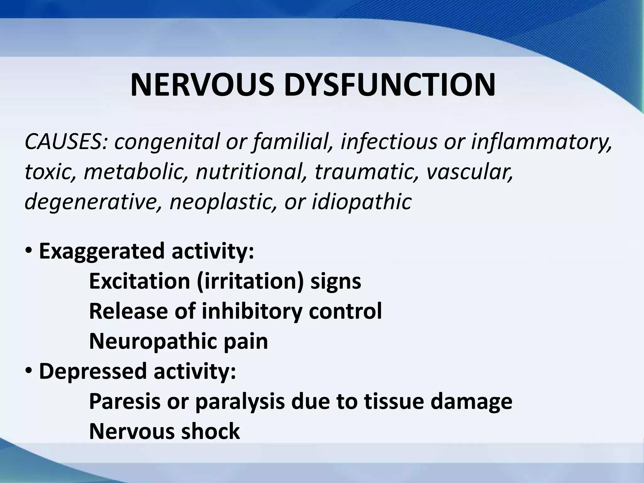 Diseases of nervous system Veterinary Neurology | PPTX